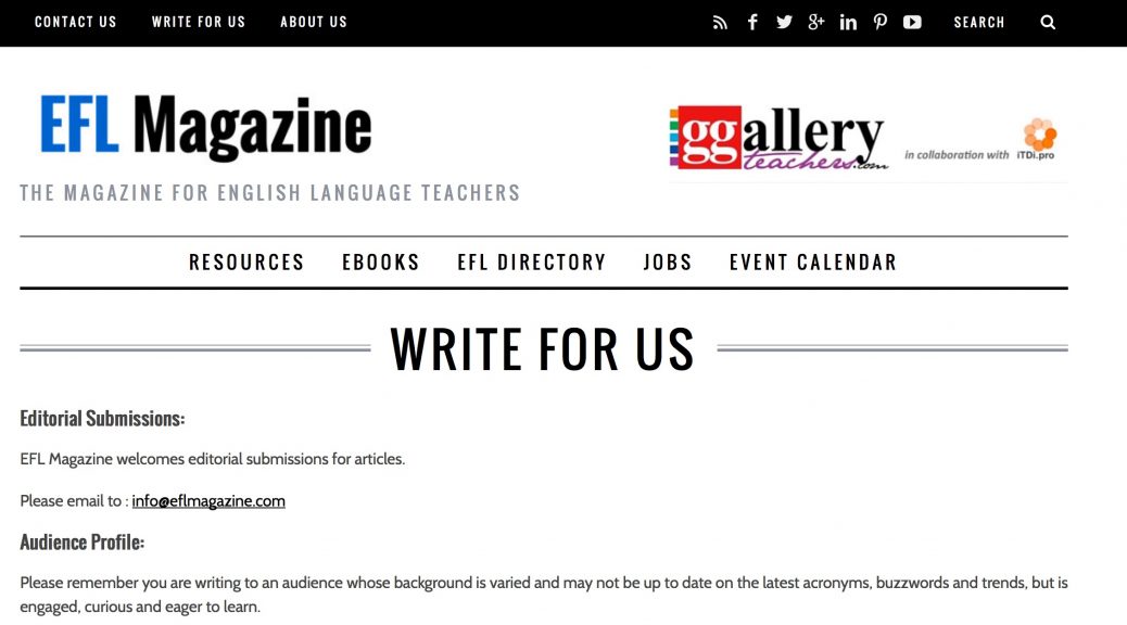 Q&A With EFL Magazine Founder Philip Pound – PeacheyPublications.com